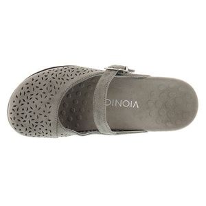 Vionic | Shoes | Vionic Grey Rest Lidia Slide On Mules Nwt | Poshmark